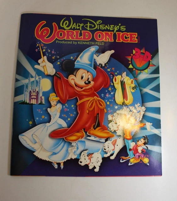 WALT DISNEY WORLD on Ice 1995/97 Mickey Mouse Program Book w/ 3-D ...