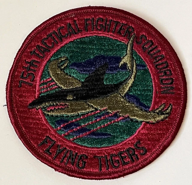 USAF US AIR Force 75th Tactical Fighter Squadron Flying Tigers Patch £ ...