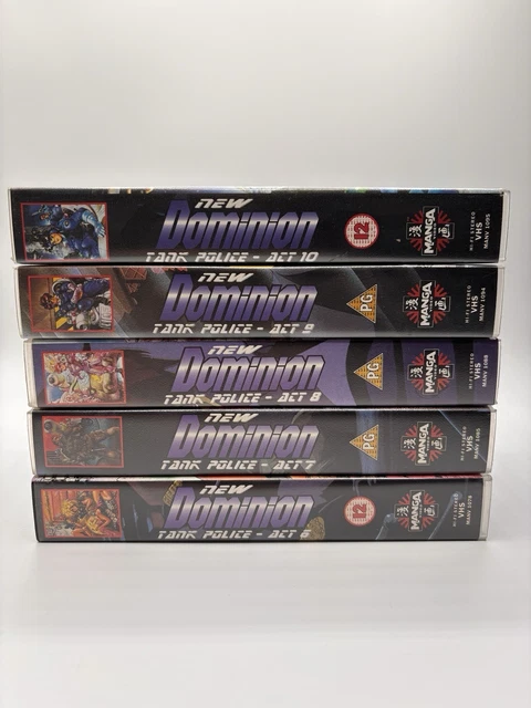 DOMINION TANK POLICE | 1-10 | Manga VHS | Complete Set | VGC | Anime ...