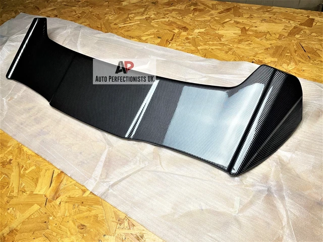 VW POLO MK6 AW GTI R Batman Style Rear Carbon Fibre Roof Spoiler Boot ...