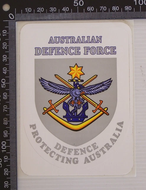 VINTAGE AUSTRALIAN DEFENCE Force Logo Crest Car Motorbike Scooter ...