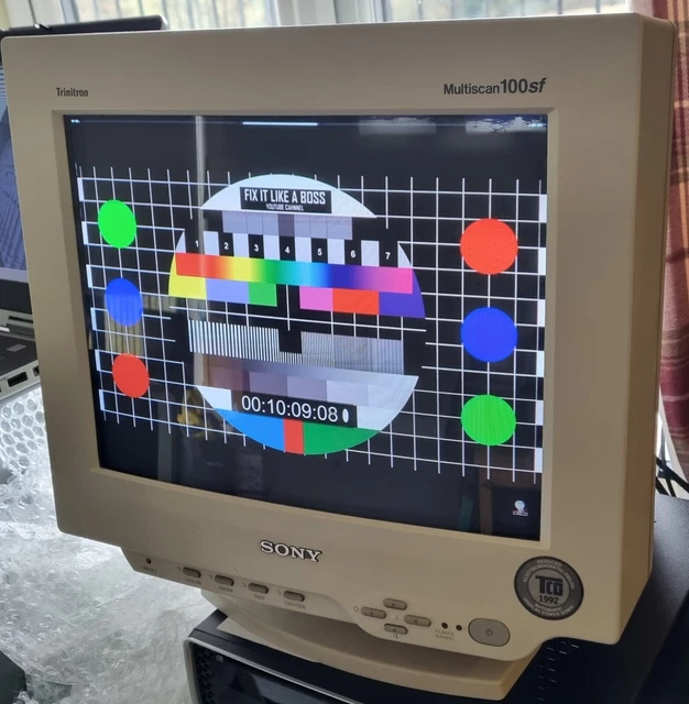 SONY TRINITRON CRT Monitor Multiscan 100sf VGA Retro £195.00 - PicClick UK