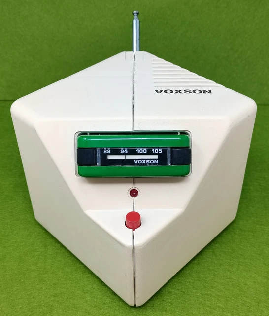 RADIO AUTORADIO VOXSON Cubo Tanga FM verde Bonetto Design vintage anni 70 funzio EUR 249,99 ...