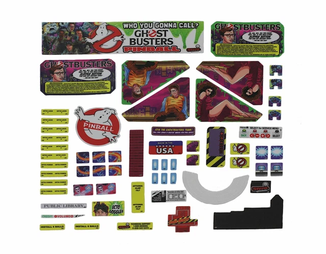 STERN PINBALL FLIPPER Ghostbusters Premium Decal Aufkleber Set #802 ...