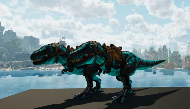 ARK SURVIVAL ASCENDED Pve official Top Boss Rex 1301 mele 36k hp lvl ...