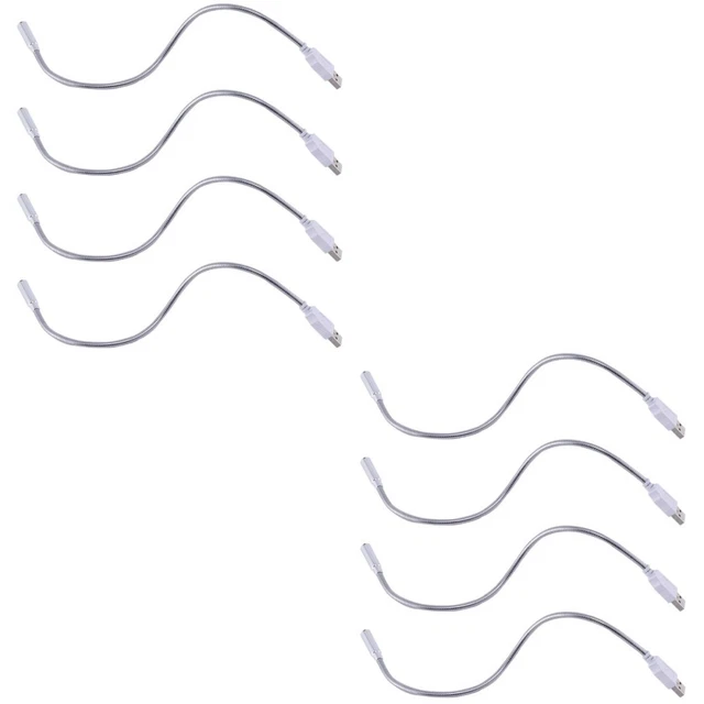 2 PIECES KEYBOARD Light Flexible Gooseneck Reading Bendable Lamp Usb ...