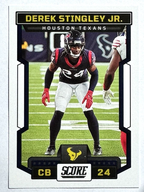 CARTE DE FOOTBALL Derek Stingley Jr Houston Texans 2023 score Panini #4 ...