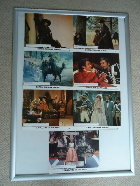 ZORRO THE GAY Blade Lobby Cards Set X 7 1981 George Hamilton Vintage ...
