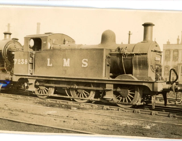 VINTAGE LMS RAILWAY steam locomotive train photograph photo unknown #85 £6.99 - PicClick UK