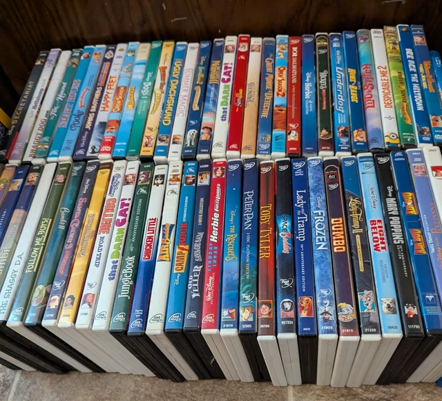 62 ALL DISNEY & PIXAR DVD Kids Movie Lot Classic Titles TESTED $103.96 ...