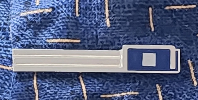 RARE VINTAGE NEC Computer Chip TIE BAR CLIP CLASP STAY Silver Tone Blue ...