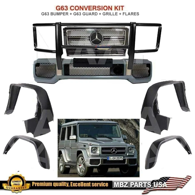 G63 AMG BODY Kit Bumper Flares Grille G550 facelift upgrade G500 LED ...