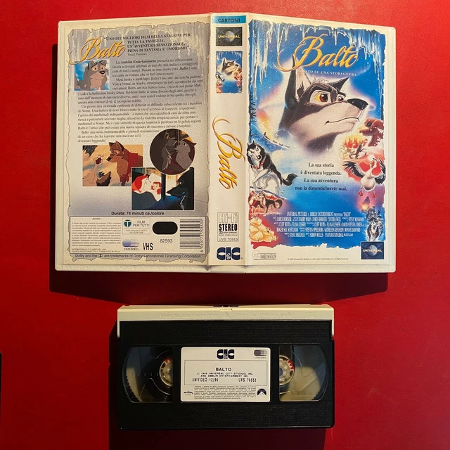 VHS - BALTO Universal CIC Video (ITA 1996) UVS 70553 CARTONE ANIMATO ...
