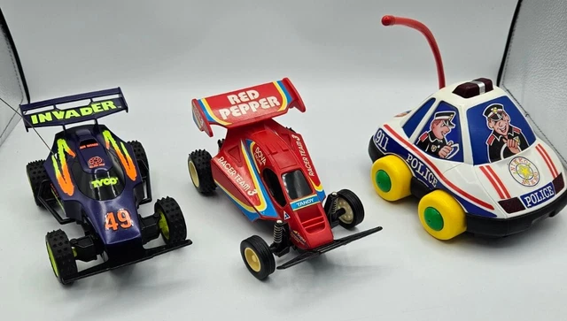 3X VINTAGE REMOTE Control Cars - No Remotes - **For Parts / Not Working ...