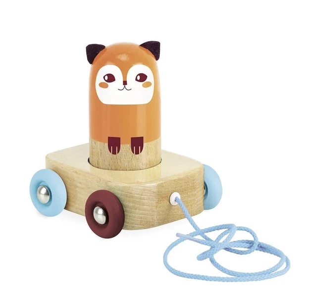 BOIS RENE THE Fox Tirer Jouet Maracas Par Vilac EUR 38,10 - PicClick FR