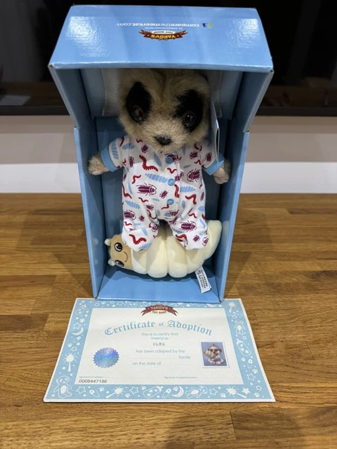 BABY OLEG MEERKAT with grub Compare The Market Edition Soft Toy Boxed ...