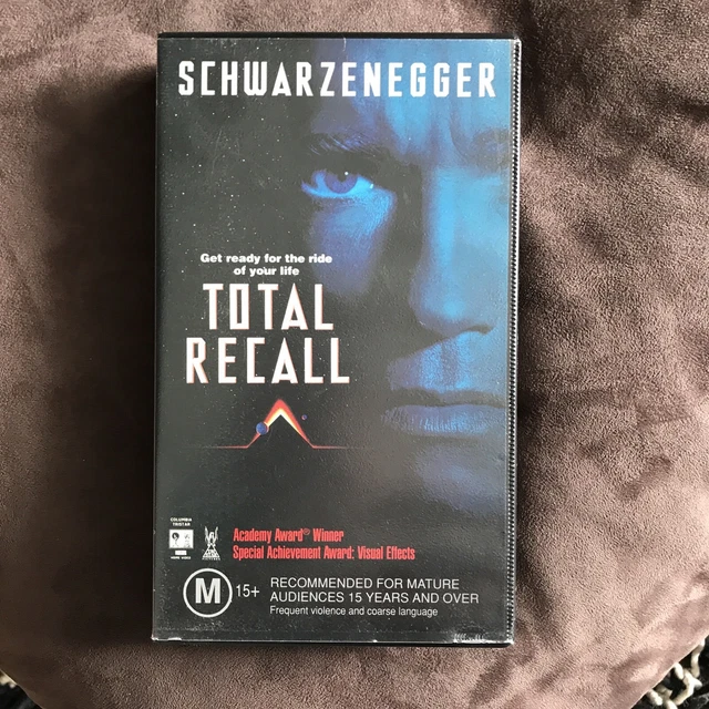 TOTAL RECALL VHS Arnold Schwarzenegger Vintage VHS Tape $5.00 - PicClick AU