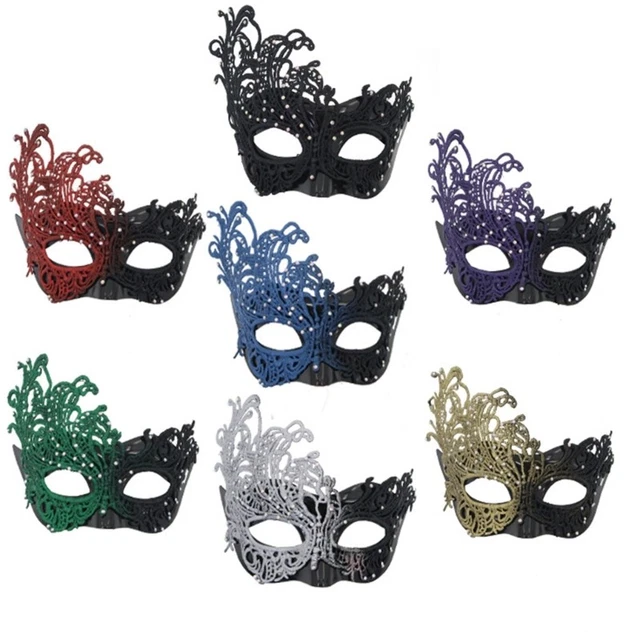 GOTHIC HALF MASK With Elastic Band Breathable Design Halloween ...
