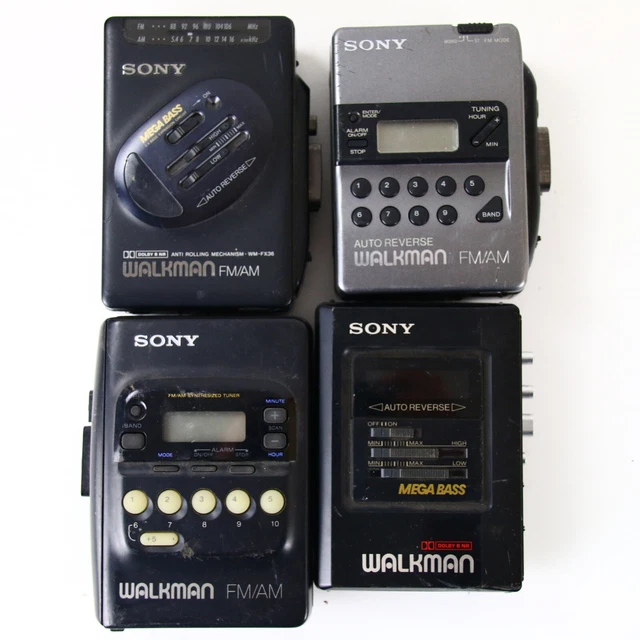 SONY WALKMAN WM-FX20 WM-FX36 WM-FX40 WM-B47 4x Defekt Kassettenspieler ...