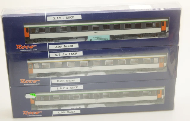 ROCO H0 64018 Personenwagenset Mozart der SNCF - 3 teilig (D547) EUR ...