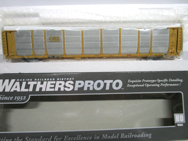 WALTHERS PROTO HO Scale TTX CSX 89' Bi-Level Thrall Auto Carrier Car ...