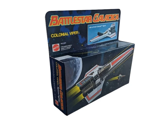 MATTEL BATTLESTAR GALACTICA Colonial Viper Reproduction Box $61.49 ...