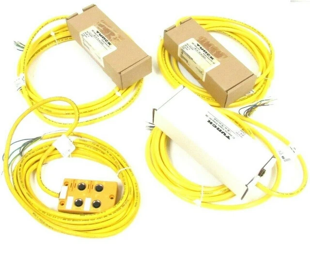 4 NEW TURCK Vb 40-5 Junction Multi Box 4 Port Cable Conductors Vb405 ...
