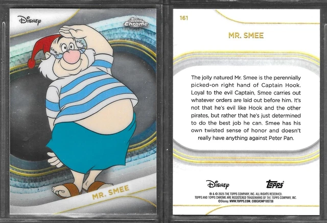 TOPPS CHROME DISNEY 2025 #161 Mr.Smee Peter Pan Card £1.99 - PicClick UK