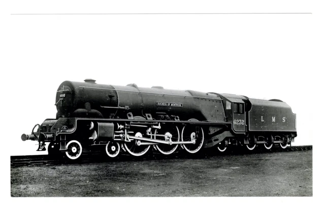 RAILWAY - LMS Steam Loco no.6232 DUCHESS OF MONTROSE Real Photo ...