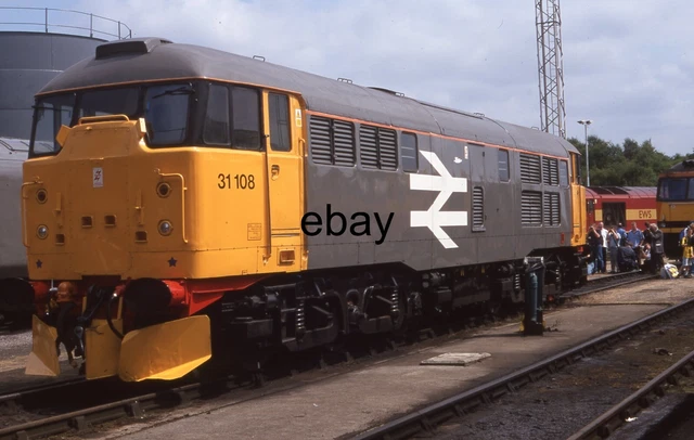 35MM SLIDE - BR Diesel Loco Class 31. 31108 @ Old Oak Common £4.10 ...
