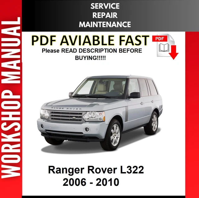 LAND ROVER RANGE Rover 2006 2007 2008 2009 Service Repair Workshop ...