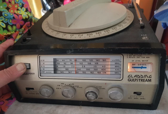 RADIO GLADDING GULFSTREAM Pearce Simpson Vintage Fm Am Mb Lw Vhf Marine ...