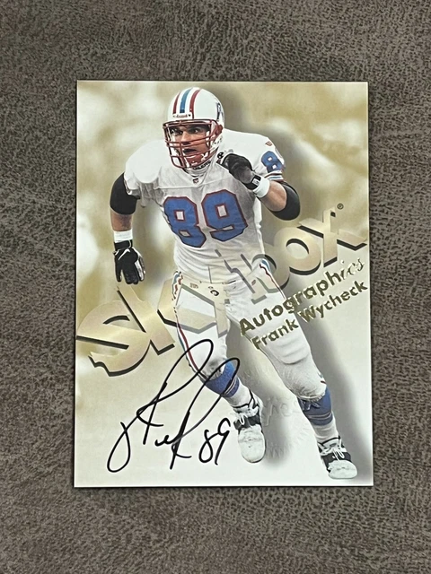1998 SKYBOX FRANK Wycheck autographe signé AUTO autographes Oilers ...