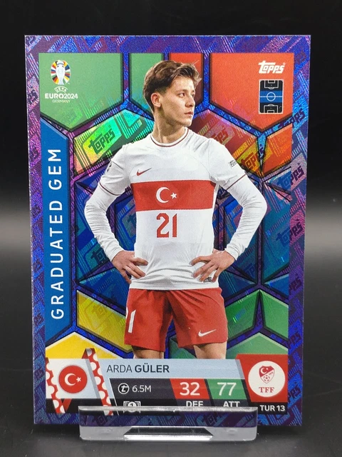 TOPPS MATCH ATTAX UEFA Euro 2024 Arda Guler Turkey Graduated Gem Purple ... TOPPS MATCH ATTAX UEFA Euro 2024 Arda Guler Turkey Graduated Gem Purple ...