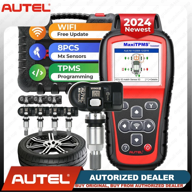 AUTEL MAXITPMS TS508WF TPMS Programming Tool 2024 Enhanced & 8PCS TPMS ...