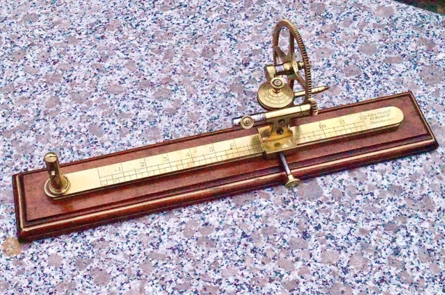 ANTIQUE JOHN NESBITT YARN TWIST TESTING INSTRUMENT Solid Brass Textile ...
