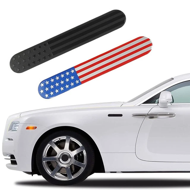 3D AMERICAN FLAG Emblem Metal Sticker Badge Decal Decor Cars Trucks $2. ...