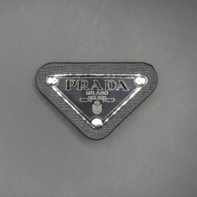 2X BLACK PRADAAS Triangle Patch Replacement £45.34 - PicClick UK
