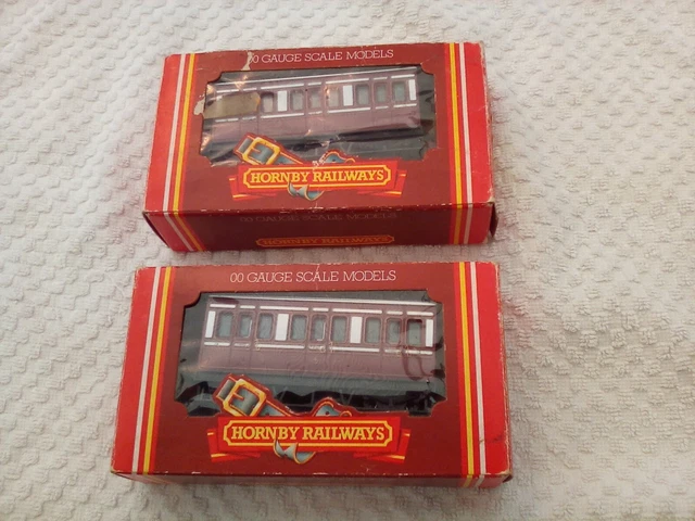 HORNBY 00 GAUGE R219 Caledonian 4 Wheel Coach x 2 £13.20 - PicClick UK