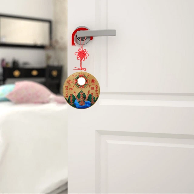 FENG SHUI BRASS Decor Mirror Chinese New Year Decoration Bagua Pendant ...