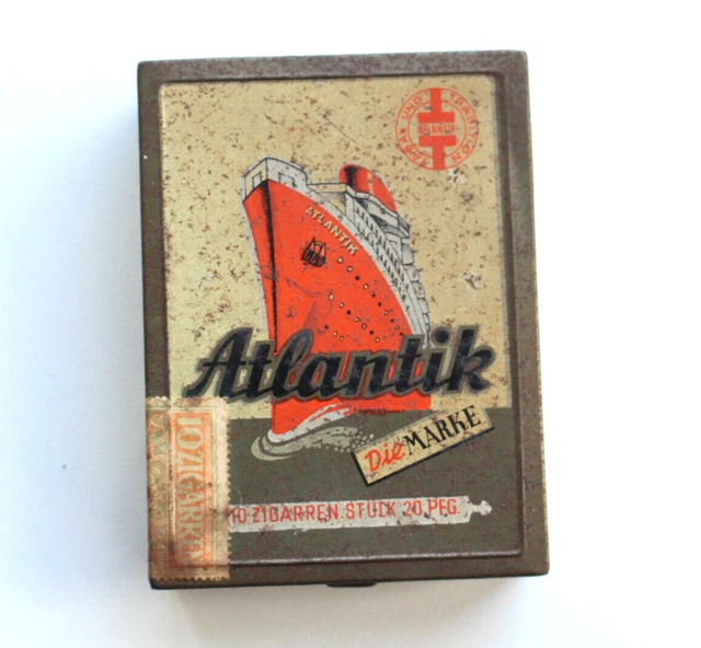 GERMAN WW2 WEHRMACHT SOLDIER CIGARETTES CIGAR RATION TIN BOX CASE ...