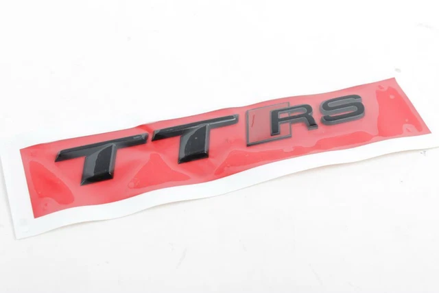 ORIGINAL AUDI TTRS Black Edition Rear Badge Emblem Sticker Logo Tuning ...