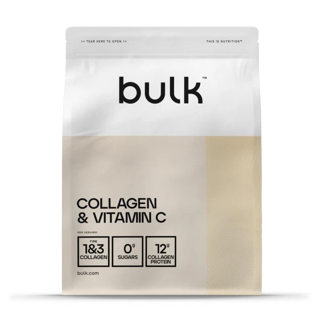 BULK COLLAGEN POWDER with Peptides and Vitamin C | Hydrolysed Bovine ...