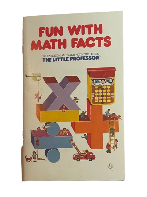 FUN WITH MATH Facts The Little Professor 1979 Texas Instruments Book ...