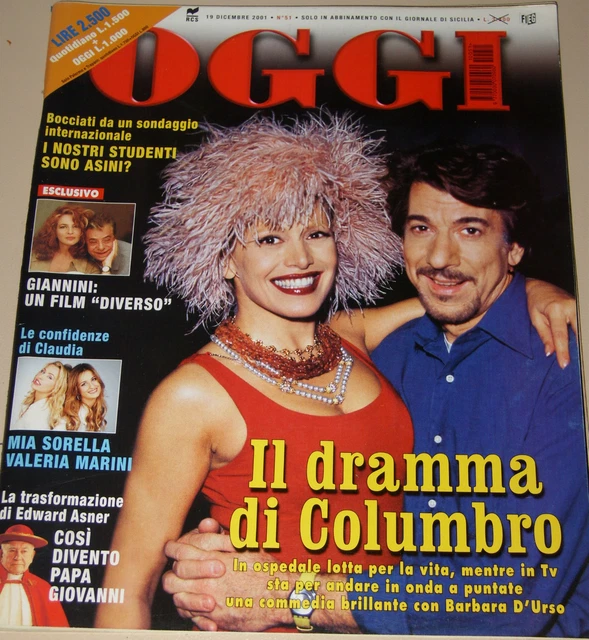 TODAY=2001/51=BARBARA D'URSO=MARCO COLUMBRO=EDWARD Asner=Giancarlo ...