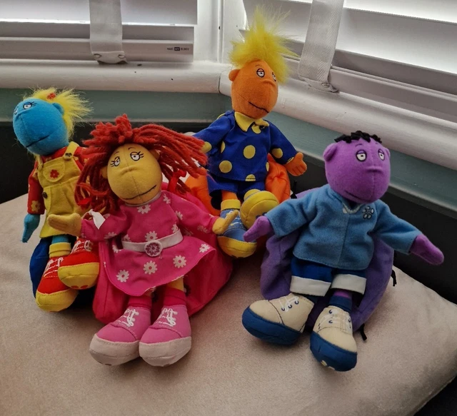 BBC TWEENIES CHARACTERS With Beanbags Jake, Fizz, Milo, Bella 1999 ...