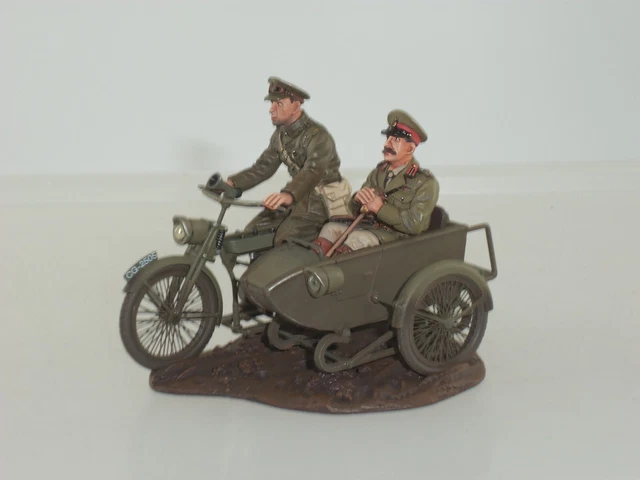 JOHN JENKINS GWB28 British Ww1 Motorcycle Combination + Sidecar With ...