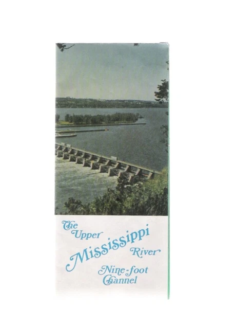 VINTAGE 1981 THE Upper Mississippi River Nine-Foot Channel Map Army ...