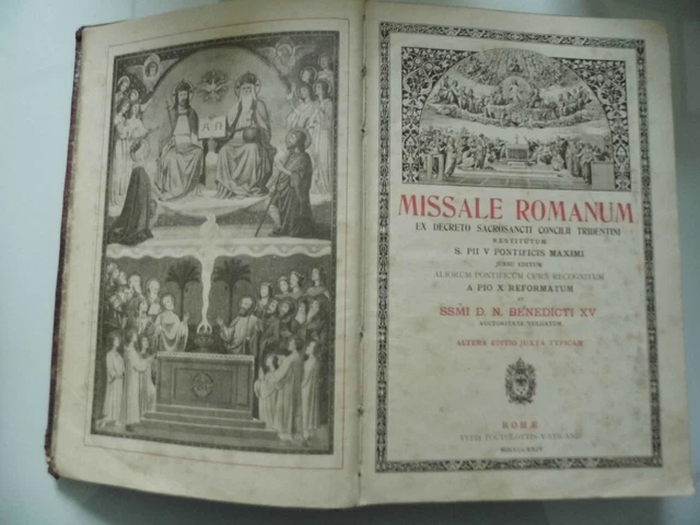 &MISSALE ROMANUM& ROMAE, Typis Polyglottis Vaticanis 1924 EUR 60,00 ...
