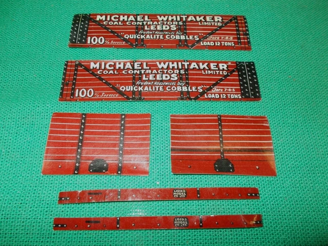LEEDS MODEL CO. O Gauge MICHAEL WHITAKER 8-Plank WAGON Litho Set C.1936 ...